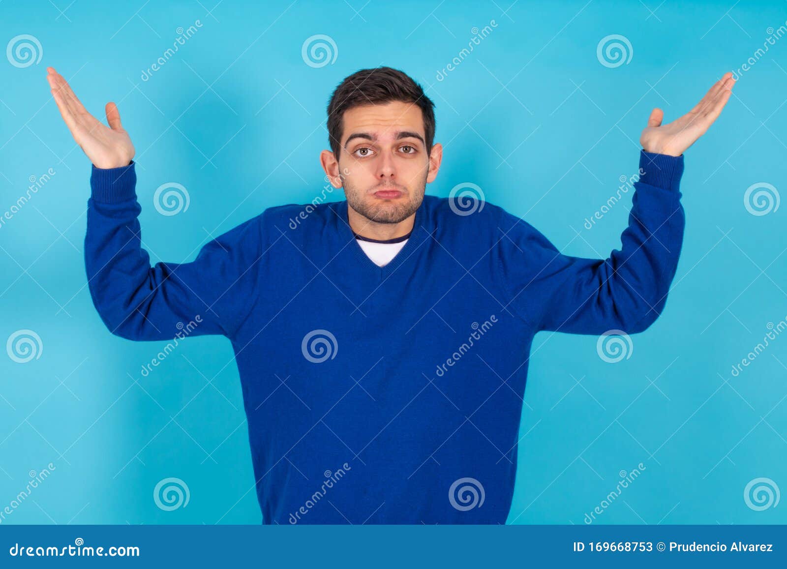 Isolated young man stock image. Image of latin, focused - 169668753