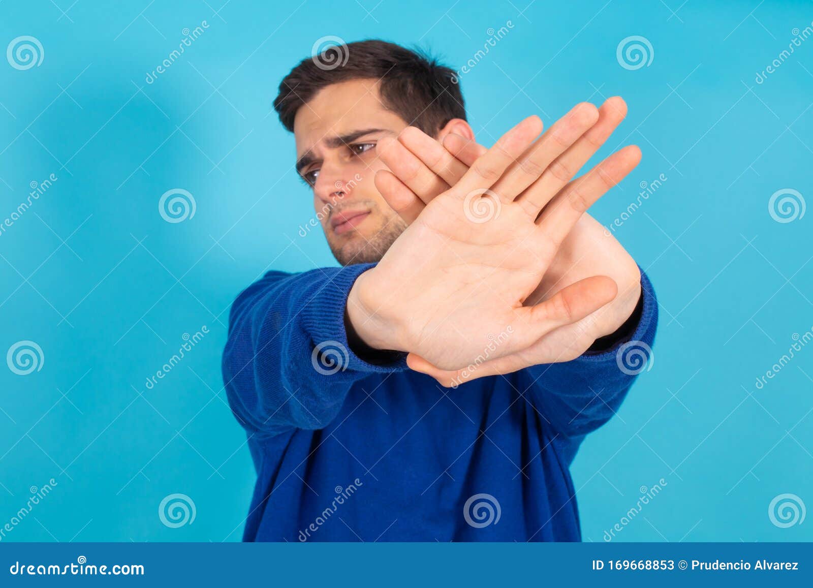 Isolated young man stock image. Image of blue, european - 169668853