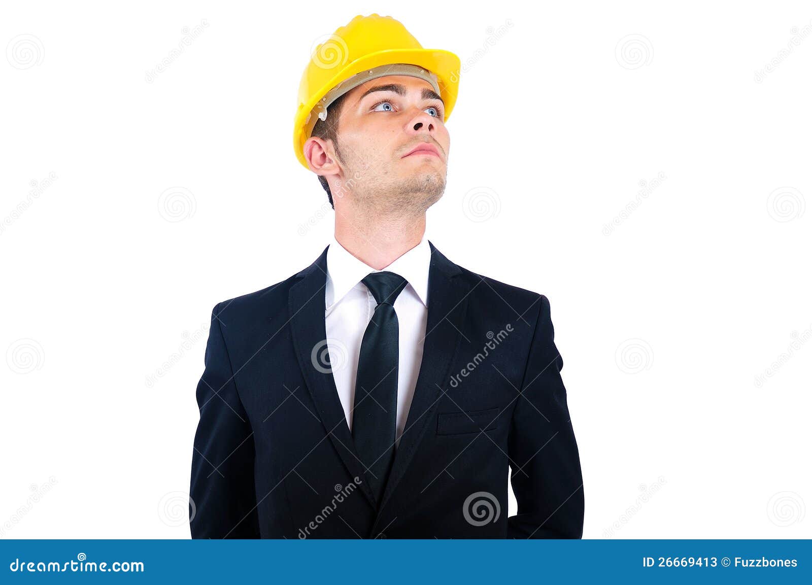 Isolated young worker stock image. Image of confident - 26669413