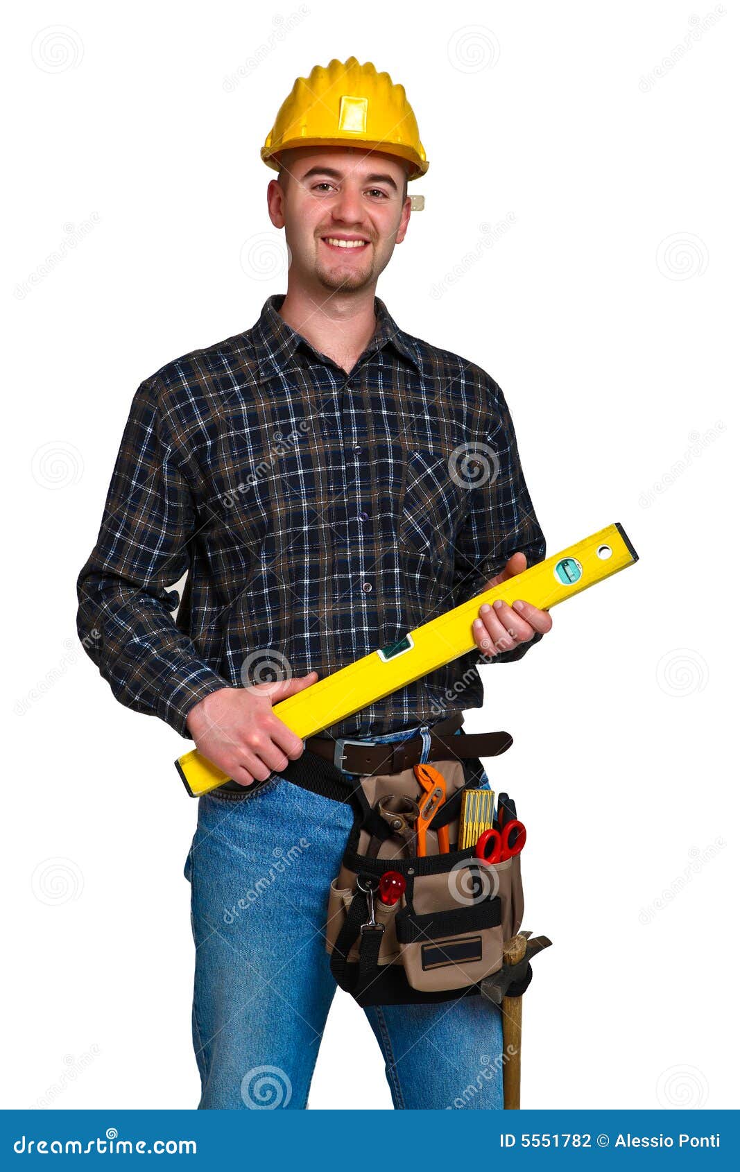 Isolated Young Worker with Tools 03 Stock Photo - Image of industrial ...