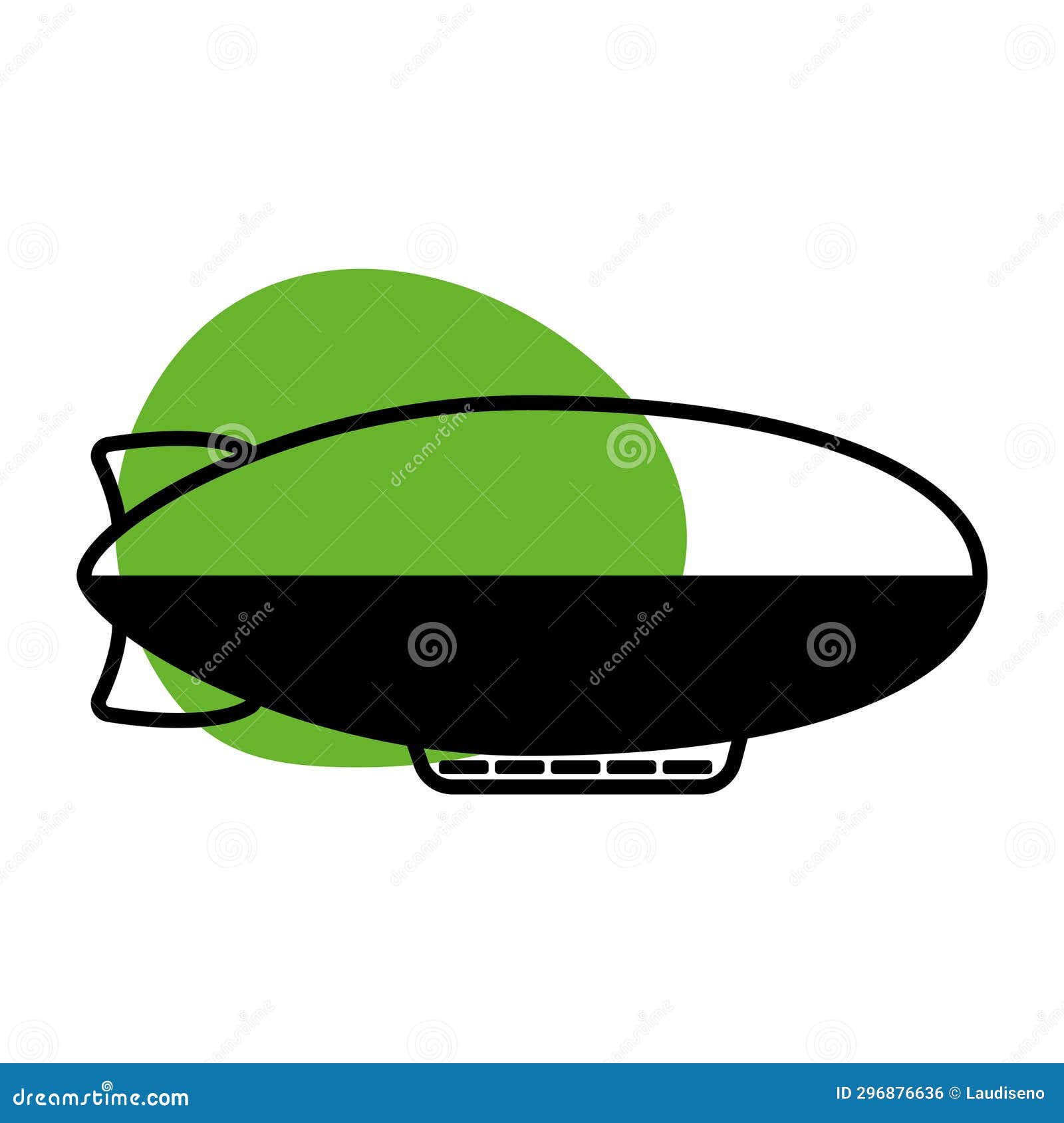 Isolated Zeppelin Outline Icon Vector Stock Vector - Illustration of transportation, line: 296876636