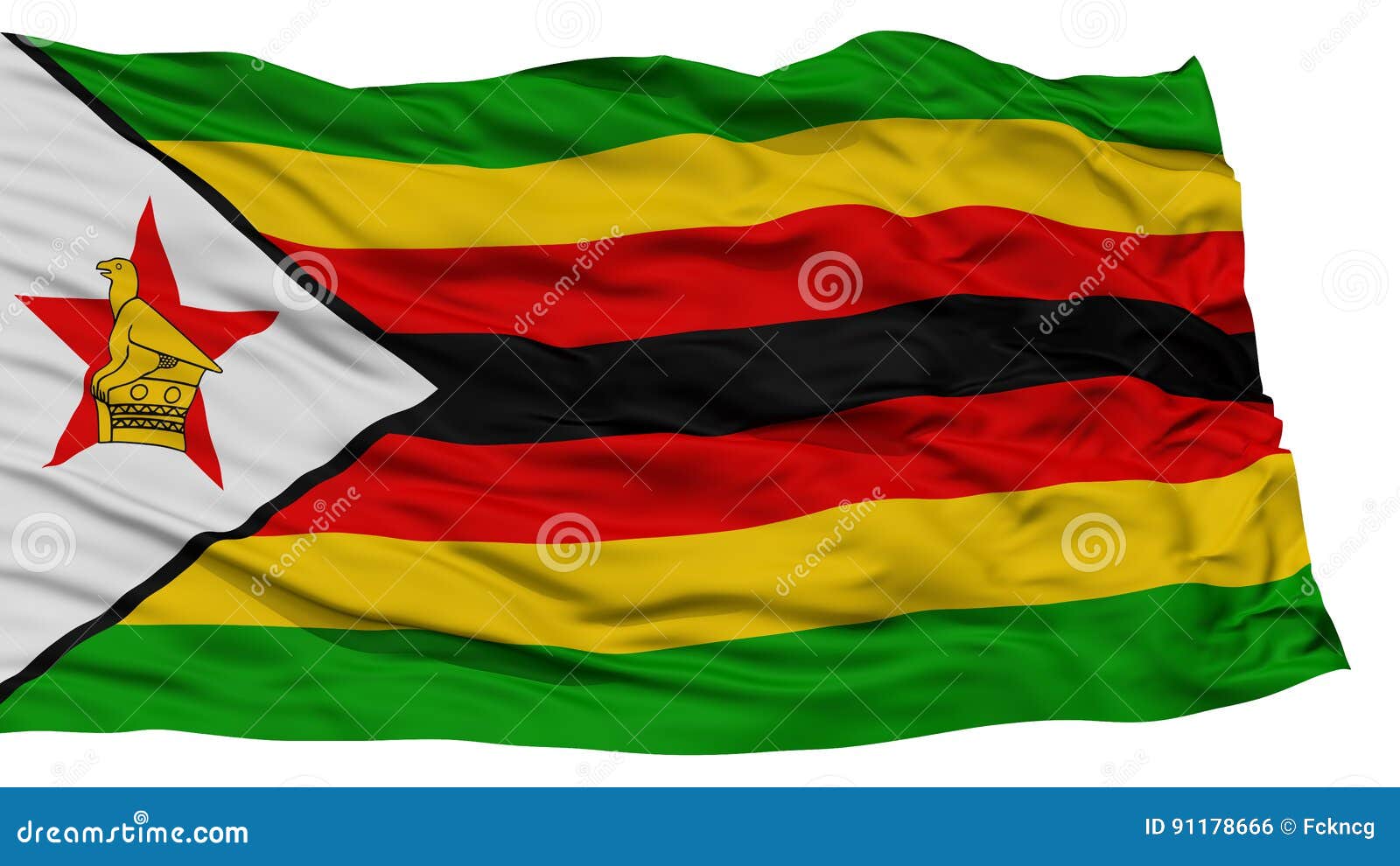 Isolated Zimbabwe Flag stock illustration. Illustration of pattern ...