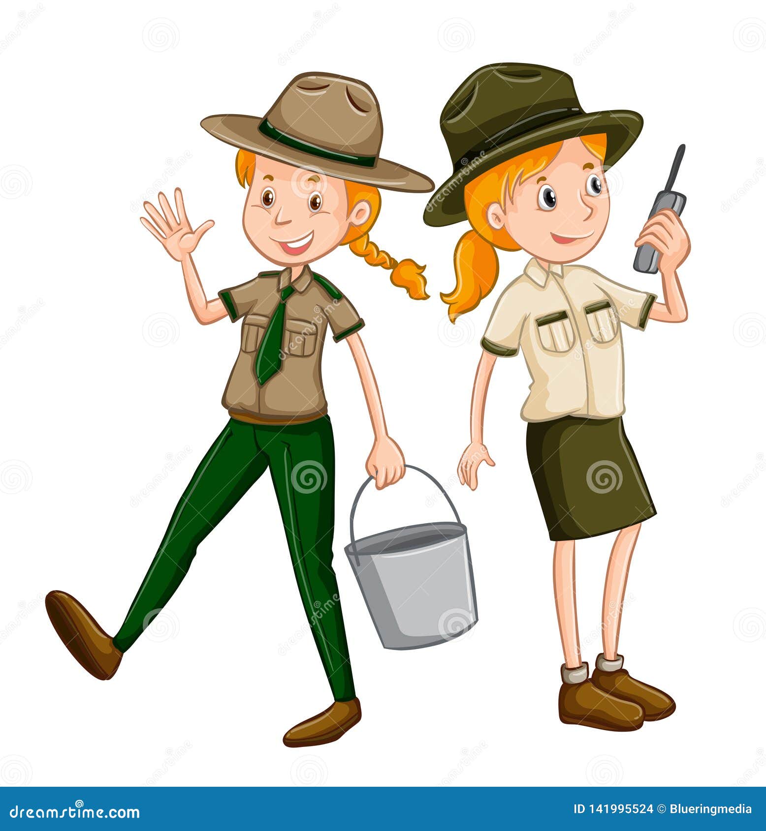 Isolated Zookeeper on White Background Stock Vector - Illustration of ...