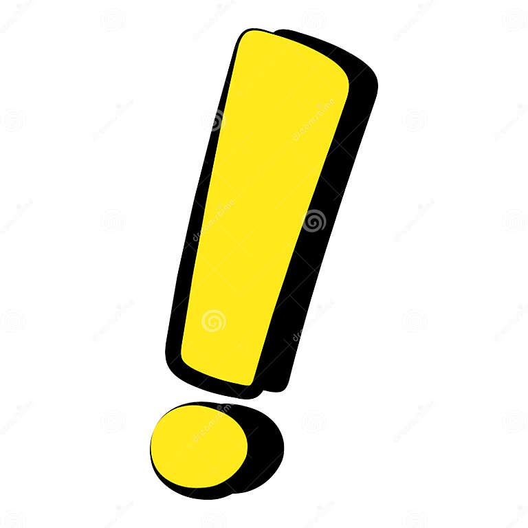 Isolateed Comic Exclamation Mark Stock Vector - Illustration of message ...
