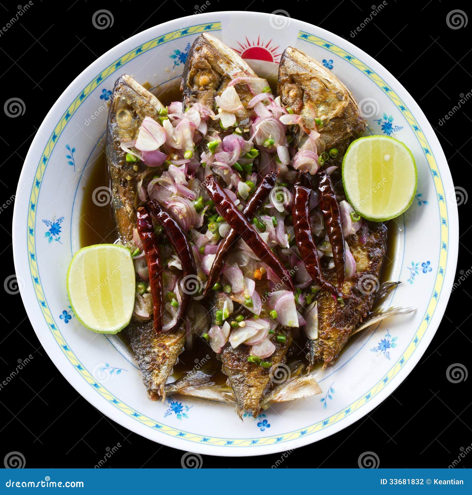 Isolates of Fried Salted Fish Stock Photo - Image of cooked, asia: 33681832