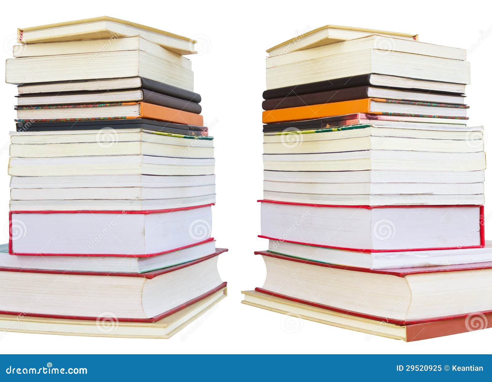 Isolates of several books. stock image. Image of background - 29520925