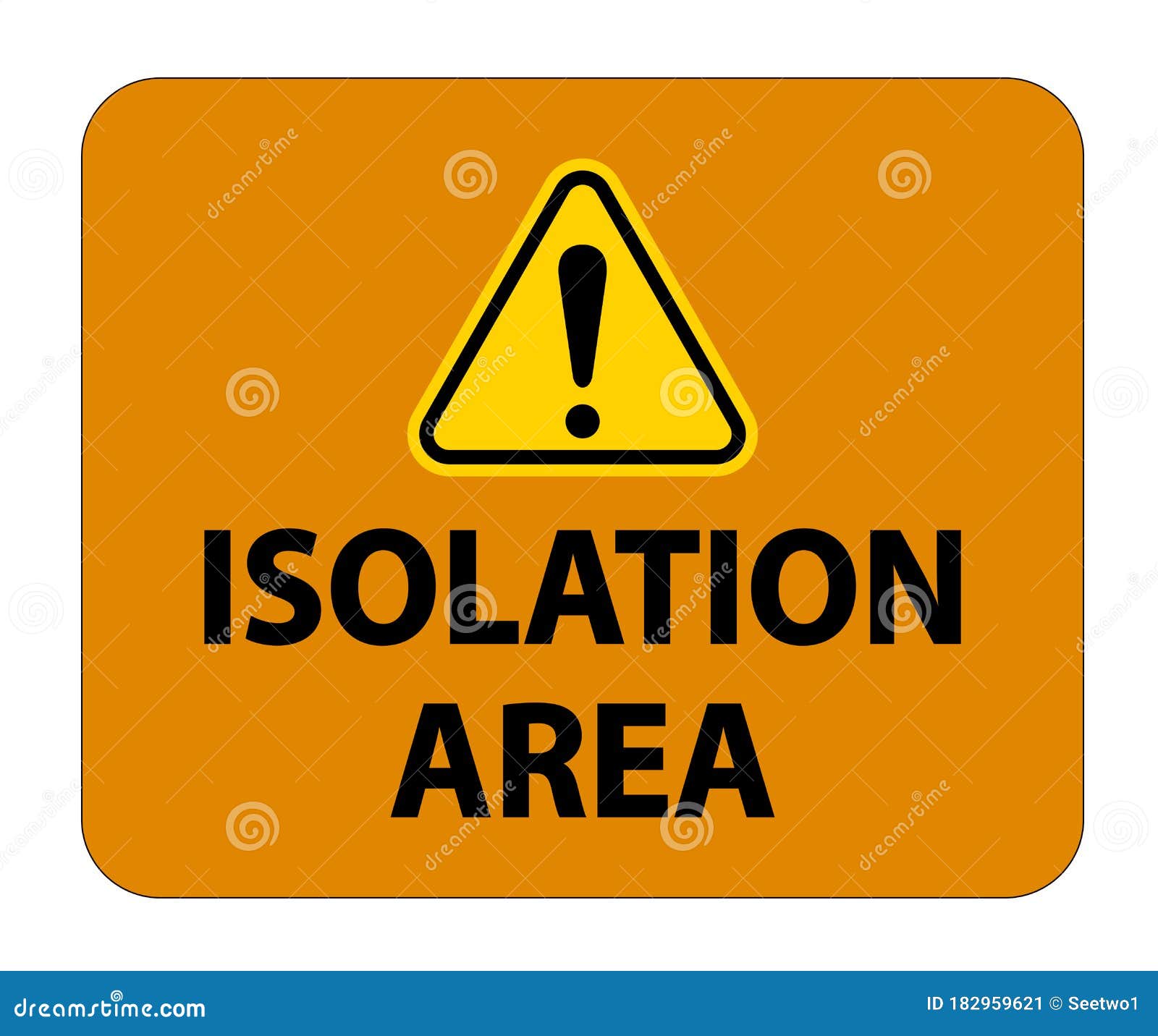 Isolation Area Sign on White Background,Vector Illustration EPS.10 ...