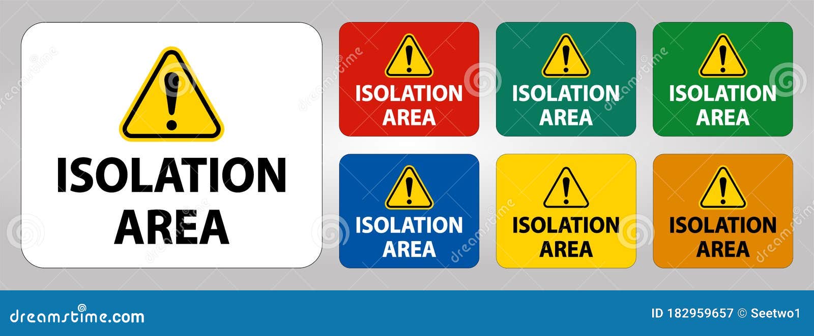 Isolation Area Sign on White Background,Vector Illustration EPS.10 ...