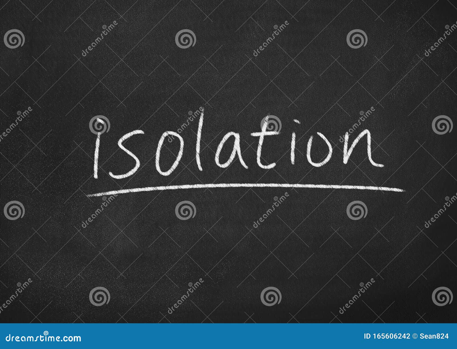 Isolation stock photo. Image of chalkboard, concept - 165606242
