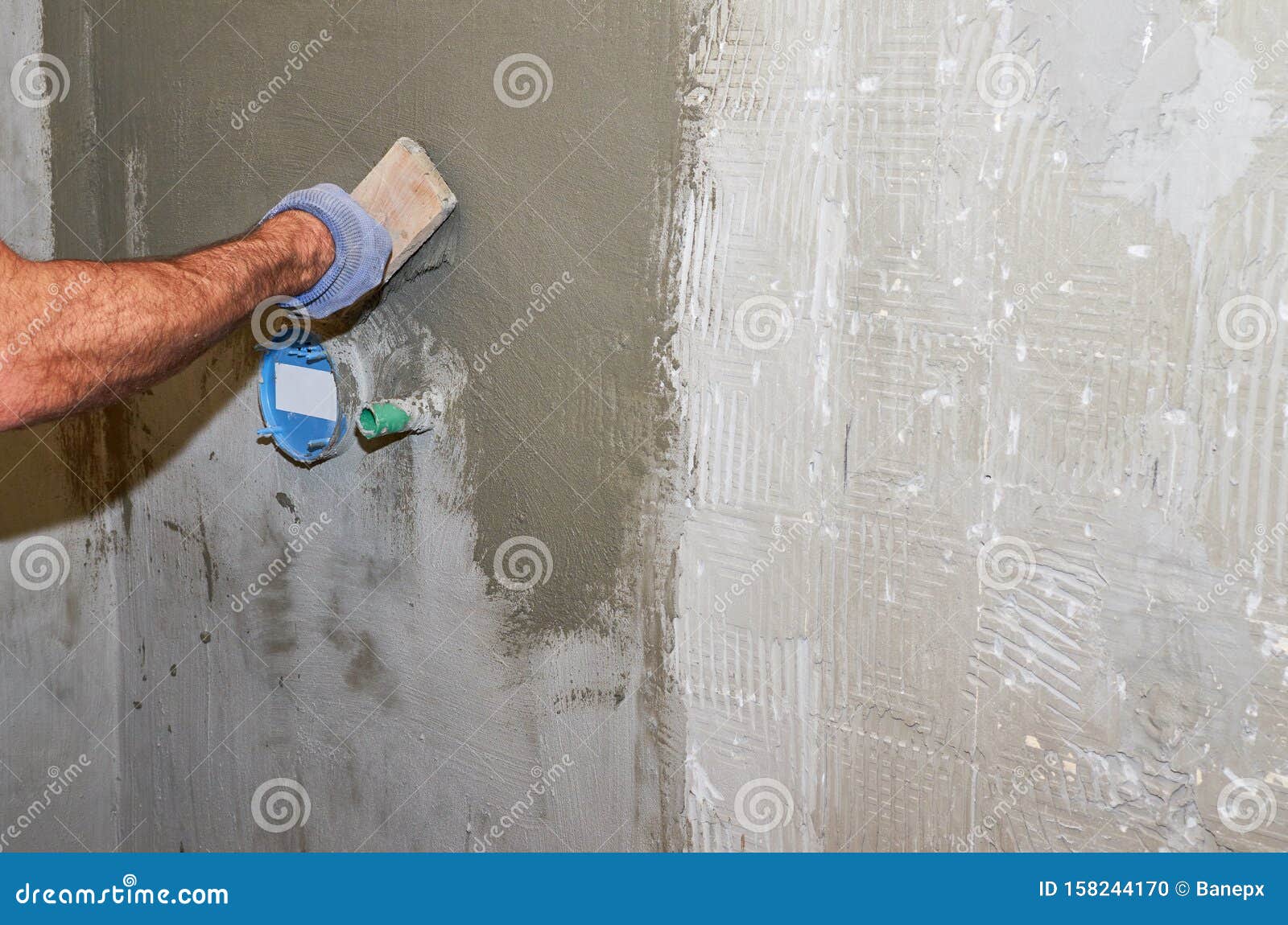Isolation Material on a Wall Stock Photo - Image of renewal, hand ...