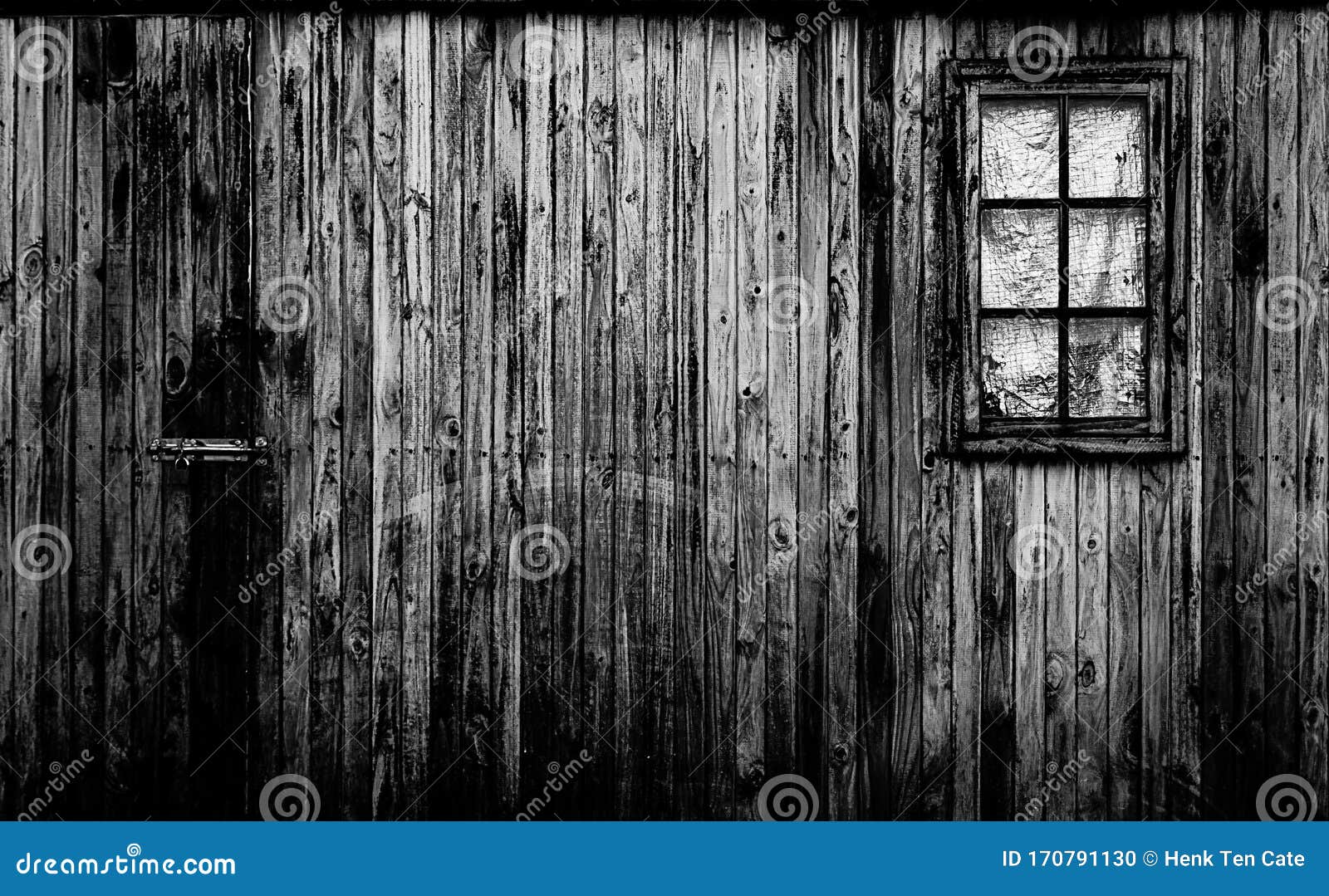 Isolation Old Cabin S Door Locked and Window Sealed Stock Photo - Image ...