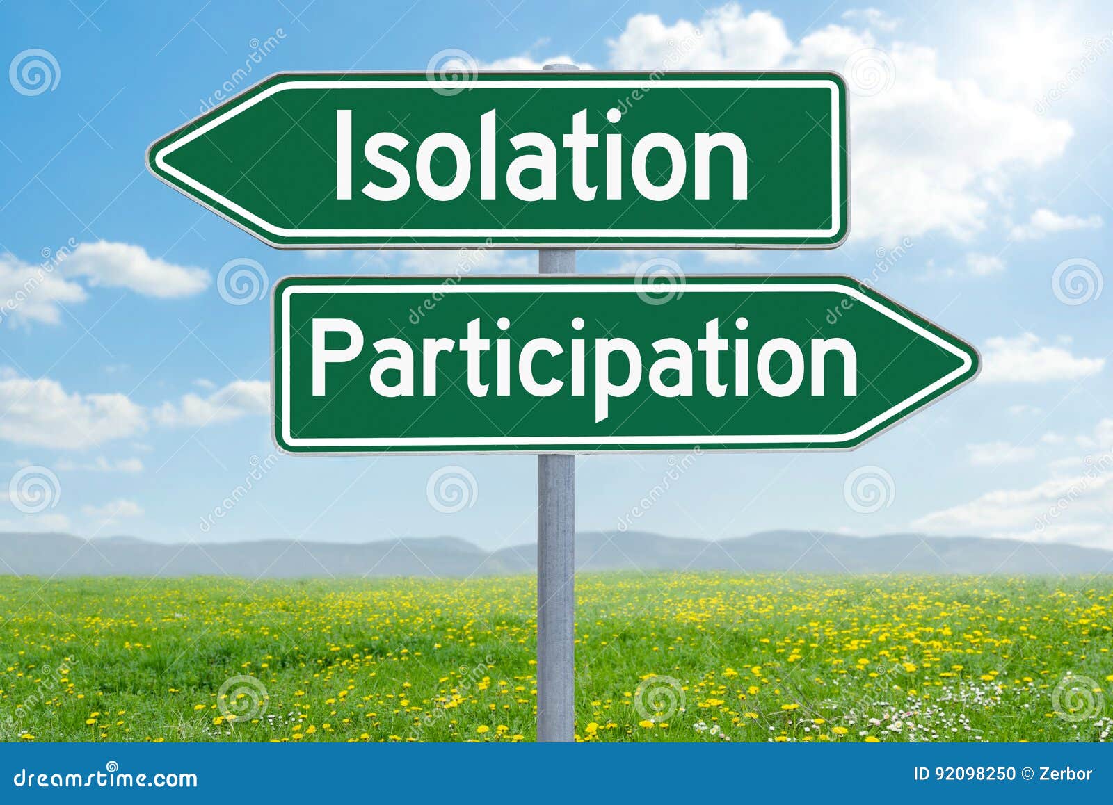 Isolation or Participation stock photo. Image of participation - 92098250