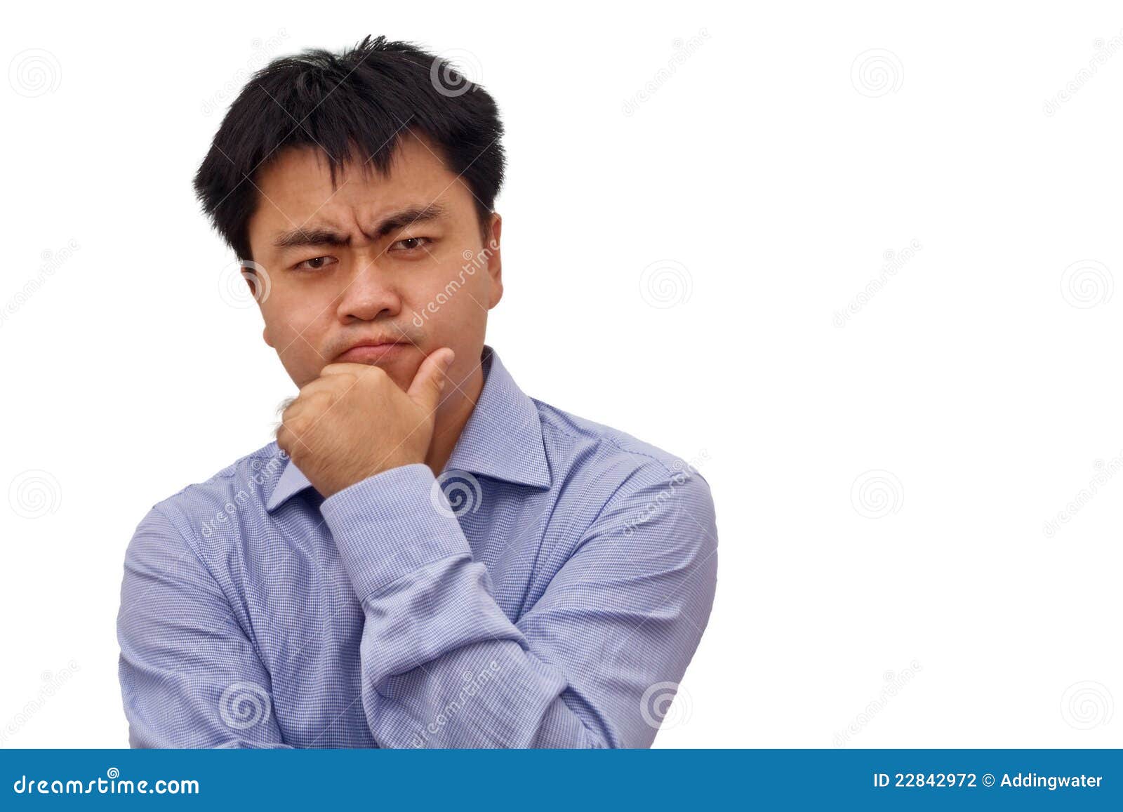 Isolation Photo of Businessman Thinking Hard Stock Photo - Image of ...
