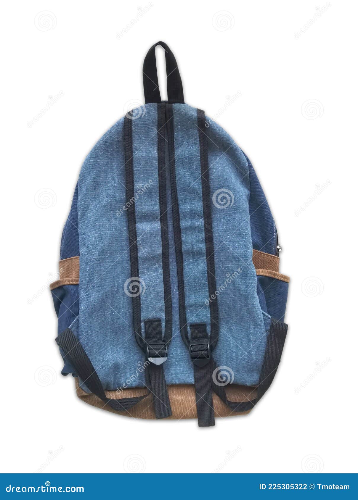 Isolation Rear Side Backpack on White Background Stock Photo - Image of ...