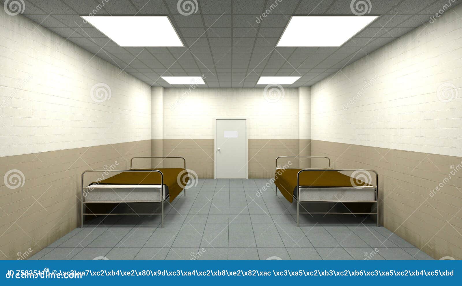 Isolation room stock photo. Image of dementium, room - 75825110