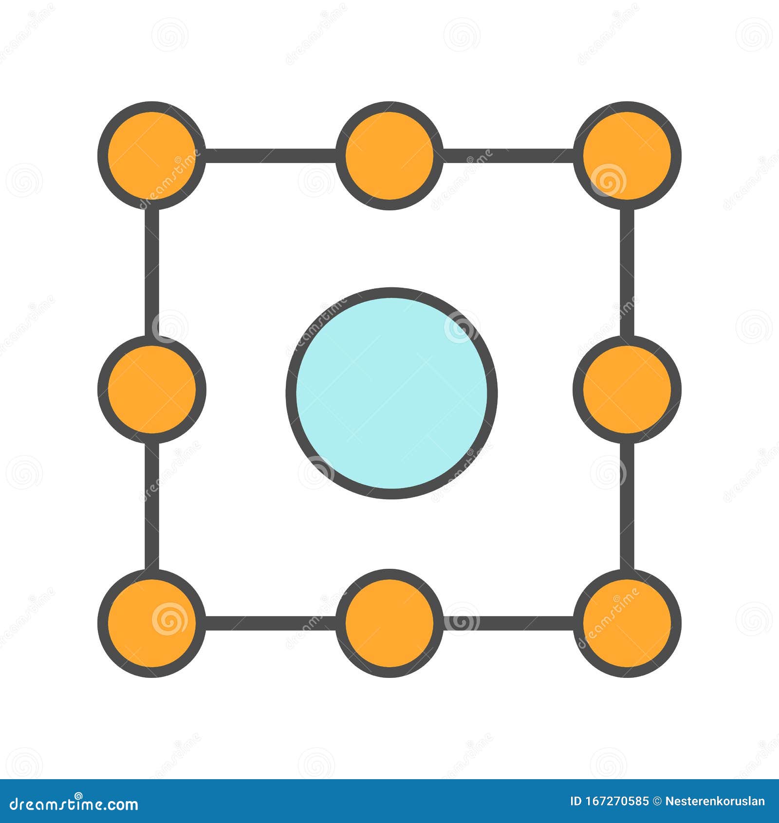 Isolation Symbol Color Icon Stock Vector - Illustration of filled ...