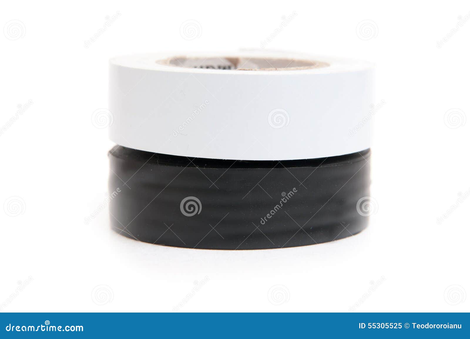 Isolation Tapes in Black and White Stock Image - Image of circle ...