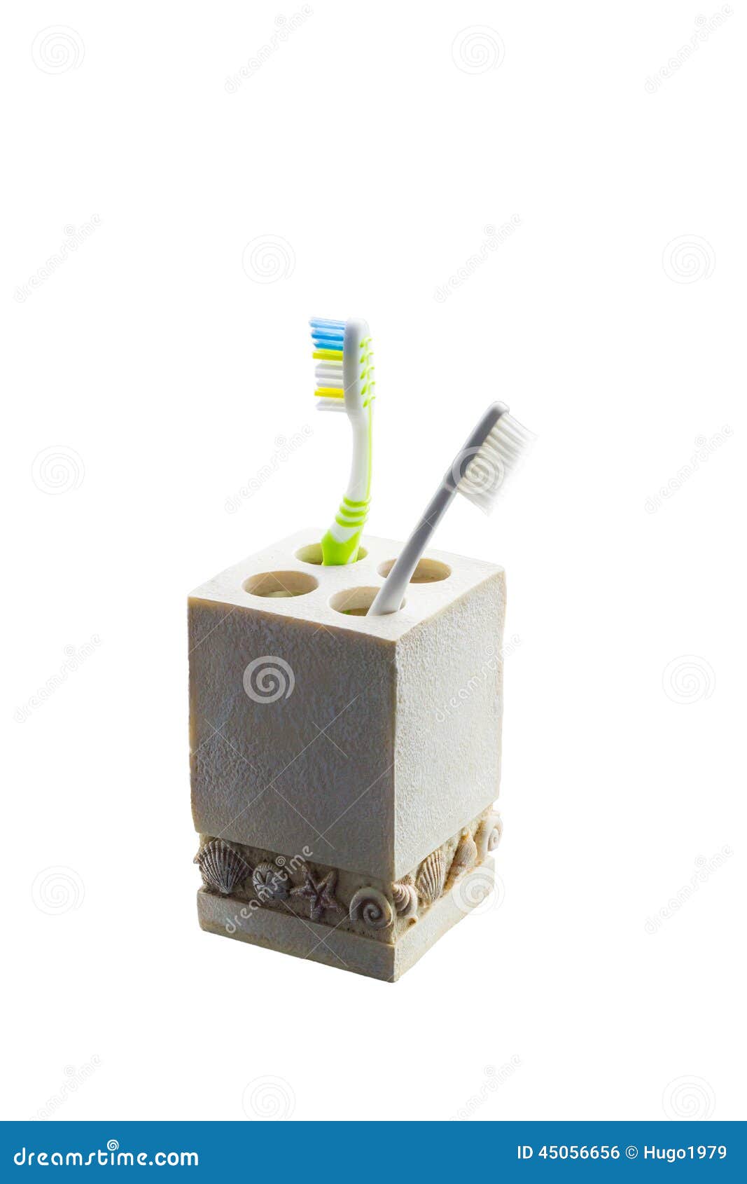 Isolation of Toothbrush in Container Stock Photo - Image of bathroom ...