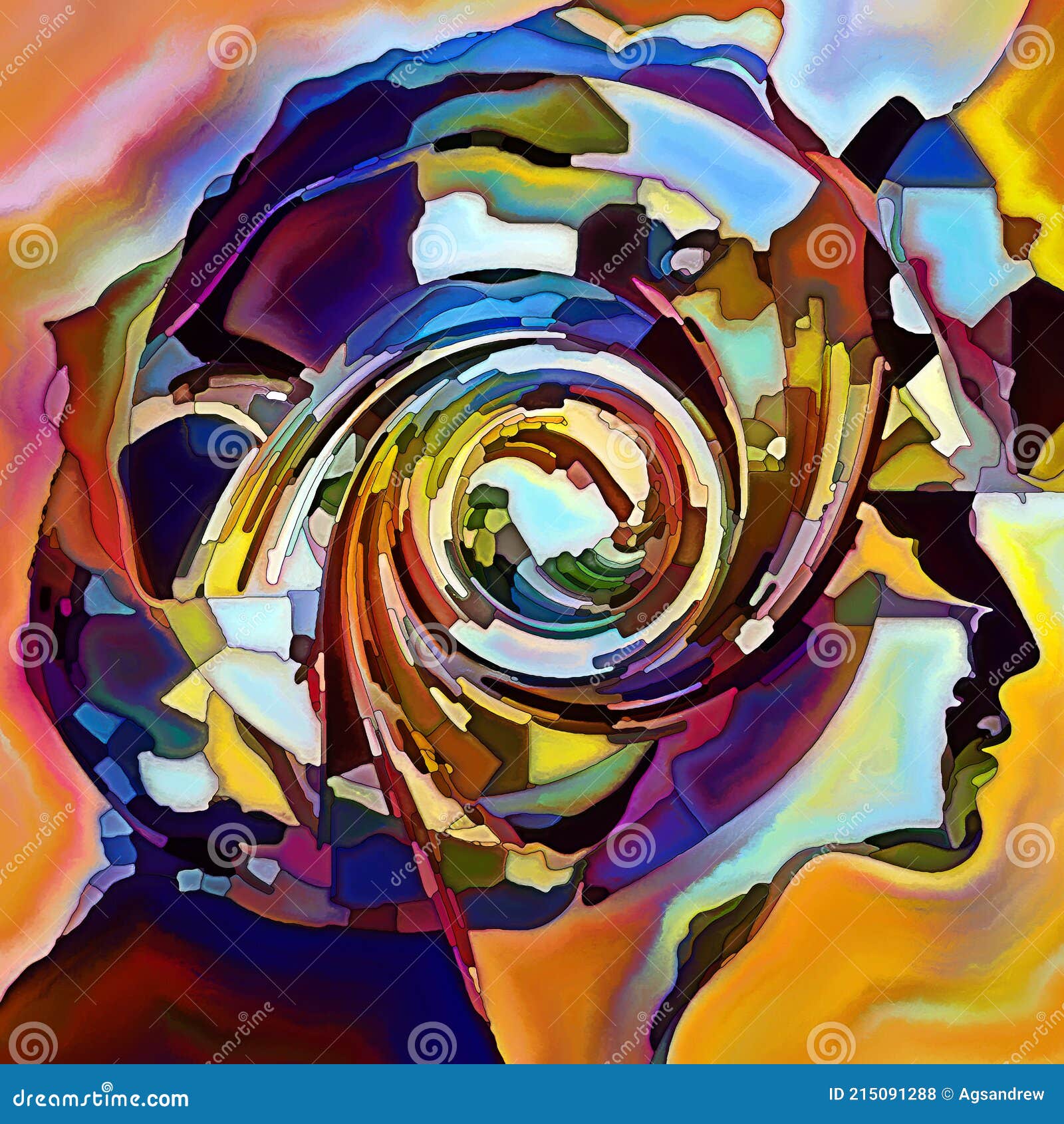 Isolation through Us stock illustration. Illustration of consciousness ...