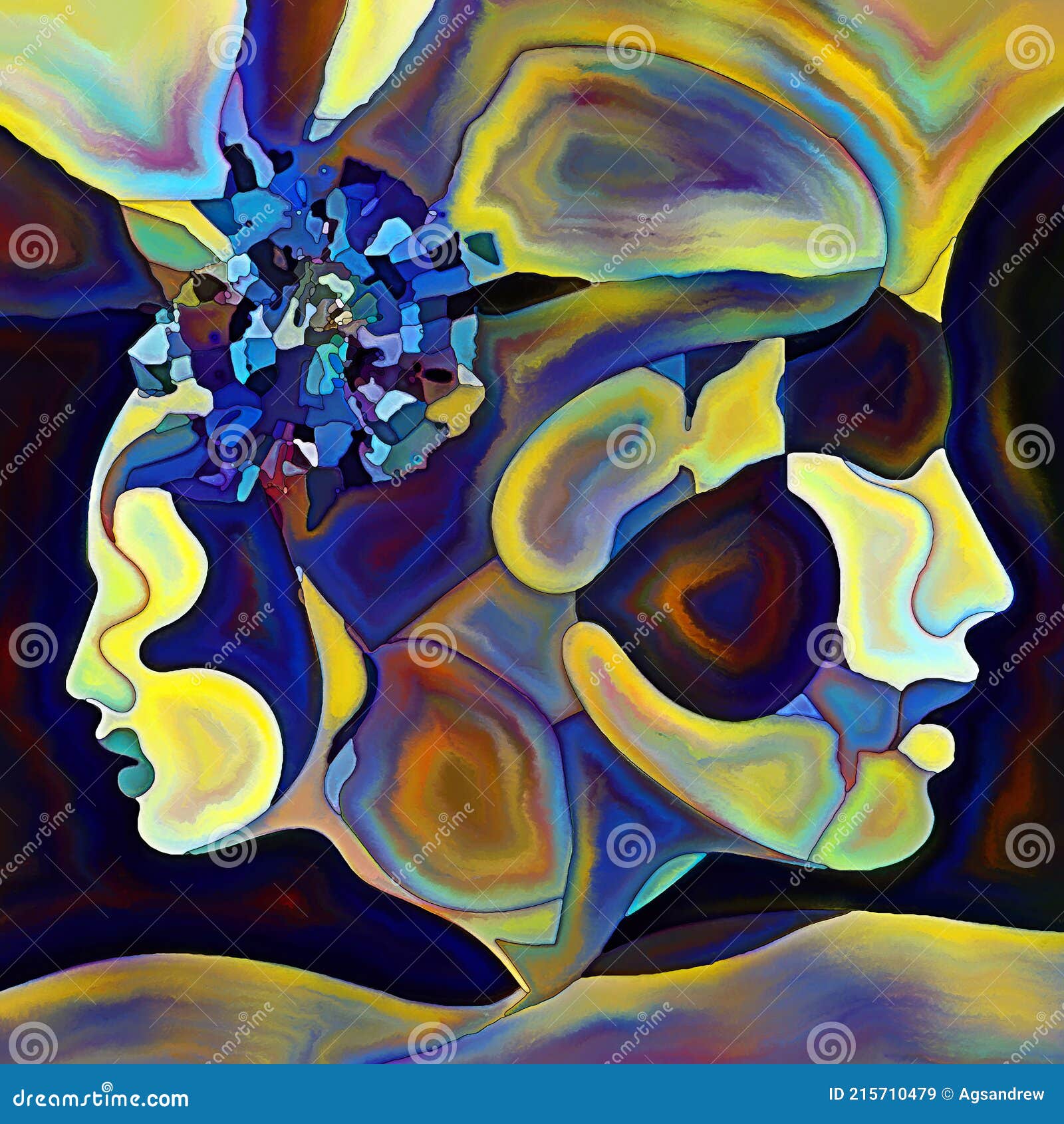 Isolation through Us stock illustration. Illustration of colored ...