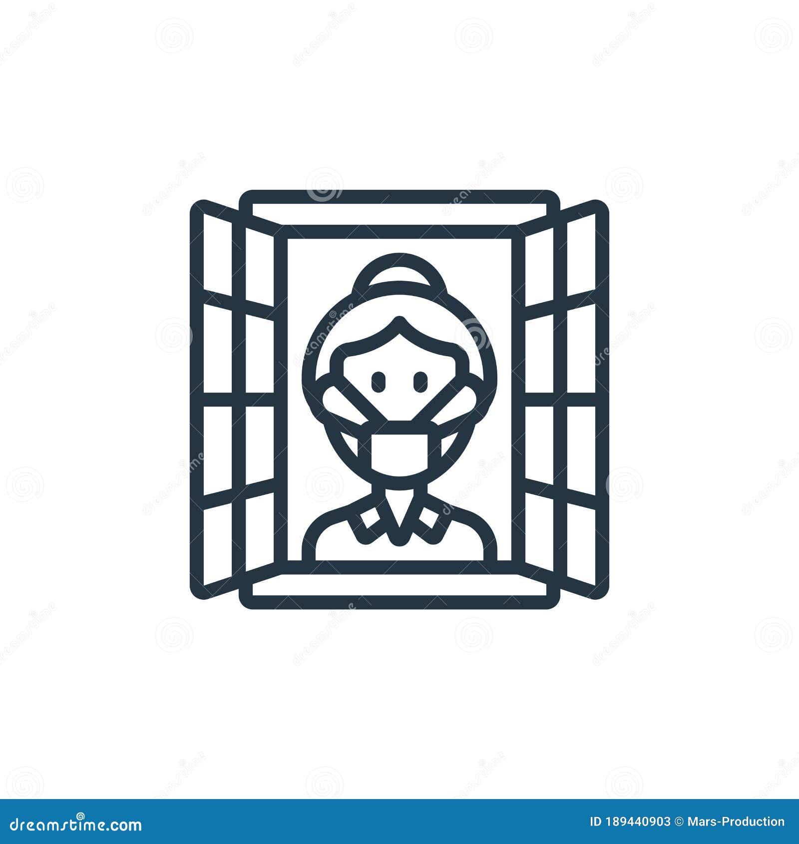 Isolation Vector Icon Isolated on White Background. Outline, Thin Line ...