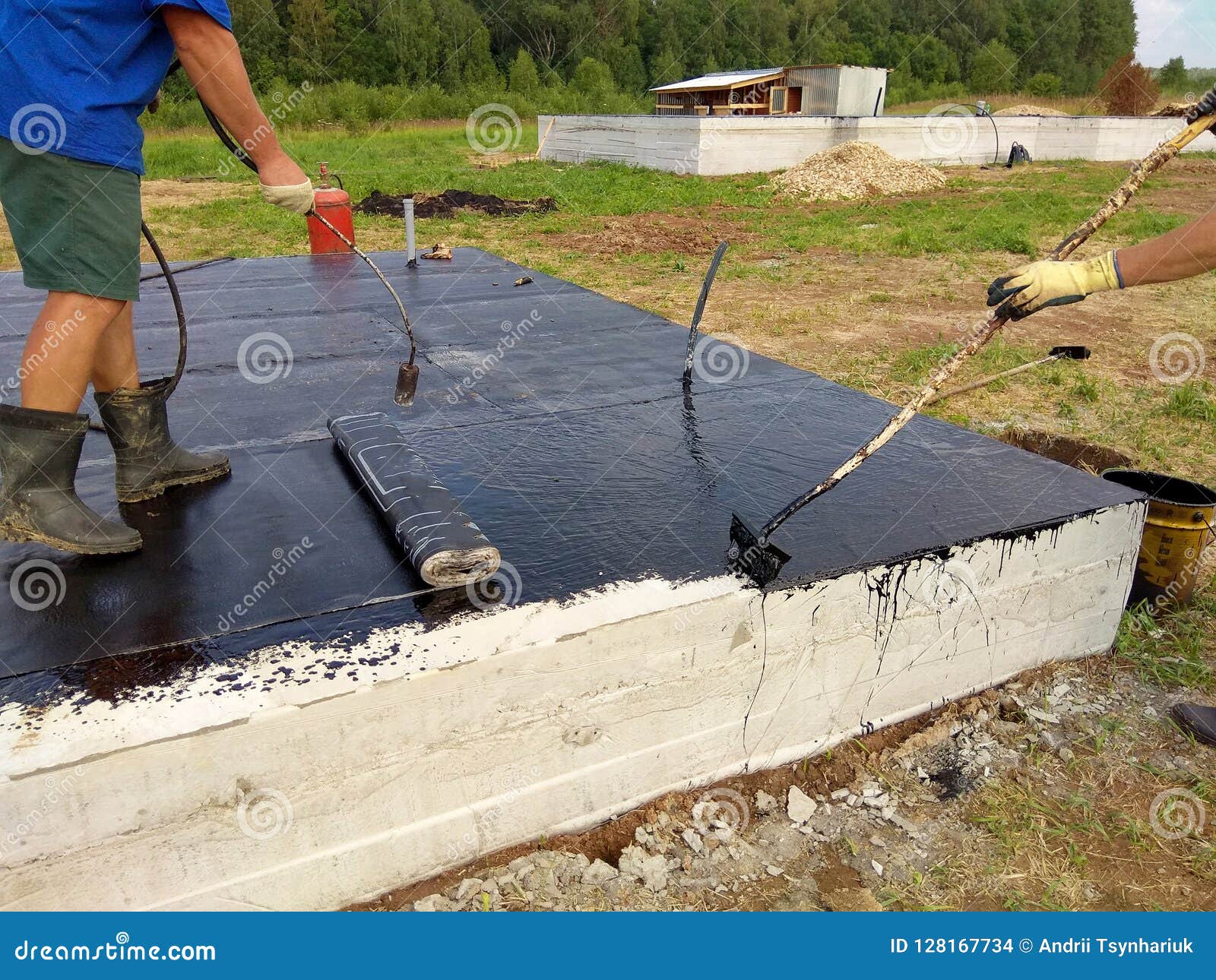 Isolation and Waterproofing of the Foundation of the Building on the ...