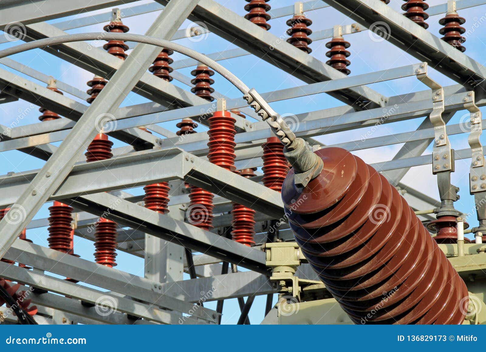 Isolator on the Transformer in a Cubicle Stock Image - Image of energy ...