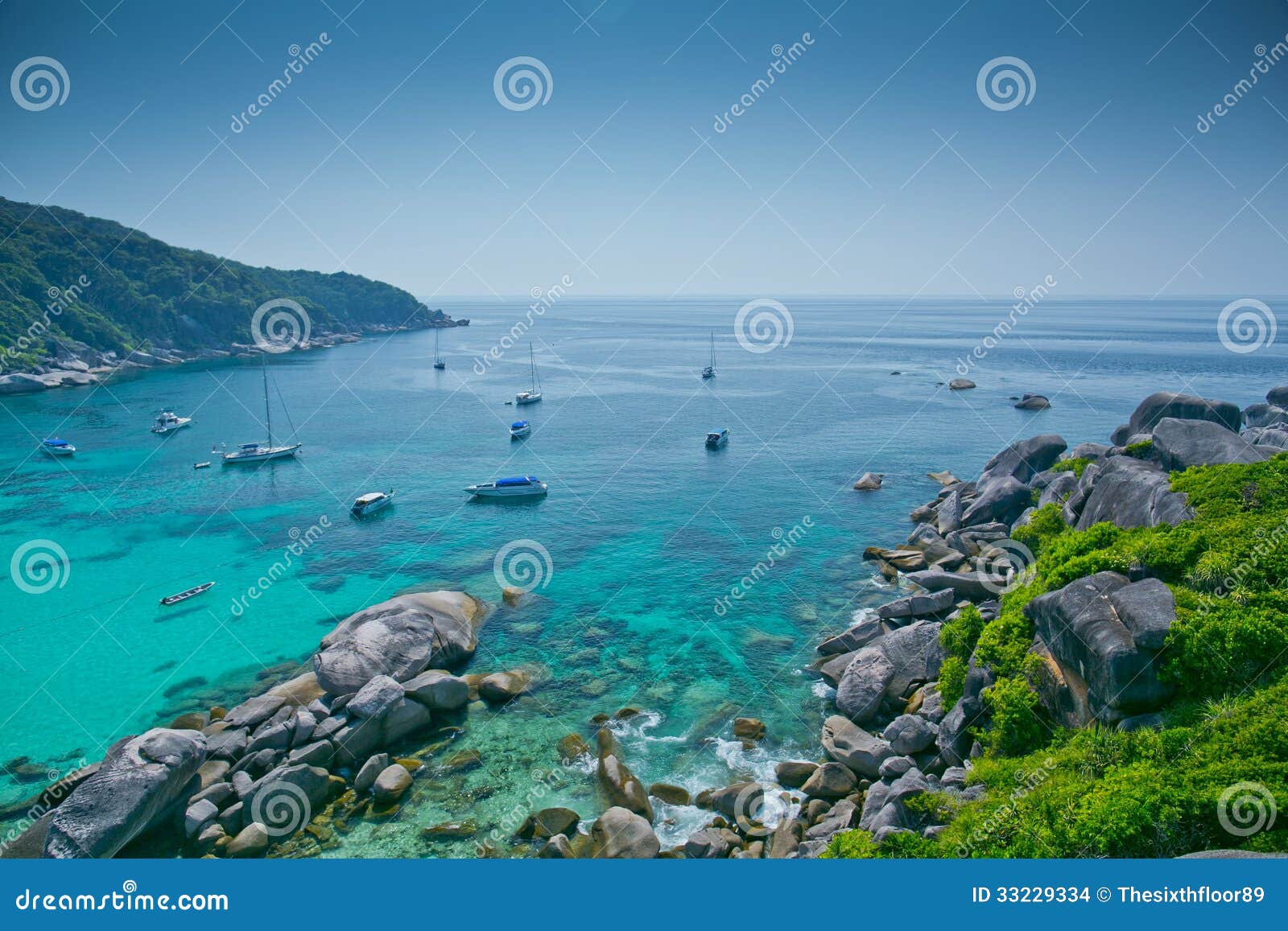 Isole Di Similan, Tailandia, Phuket. Fotografia Stock - Immagine di ...