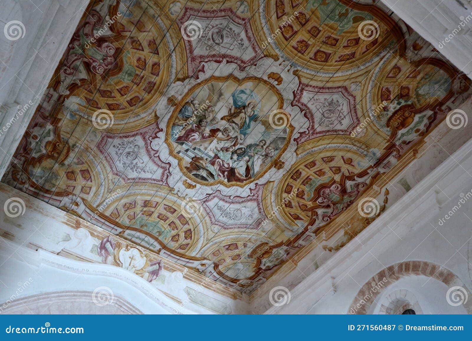 Isole Tremiti - Soffitto Settecentesco Dell Abbazia Stock Image - Image ...