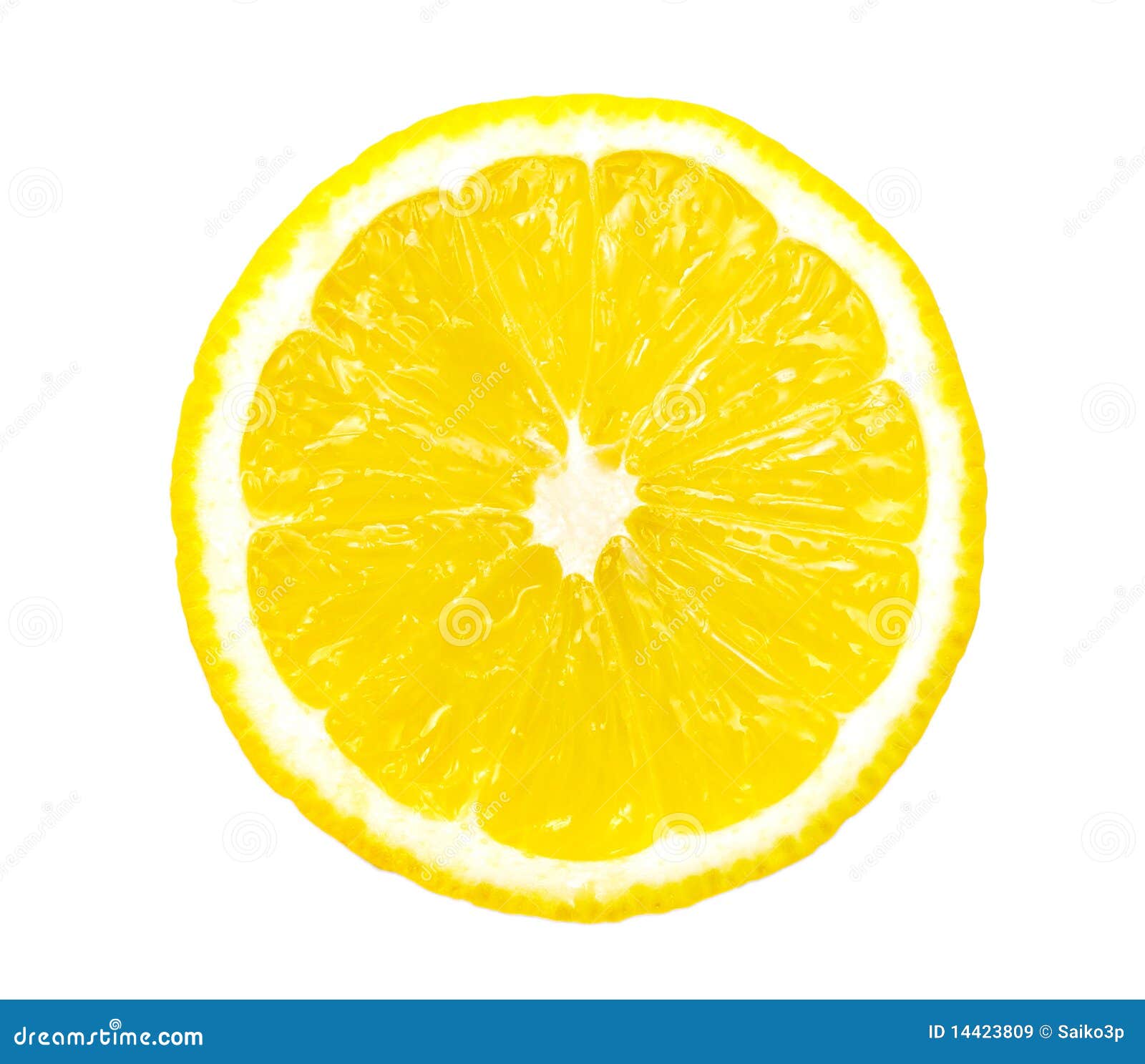 Isolerad citronskiva fotografering för bildbyråer. Bild av isolerat ...