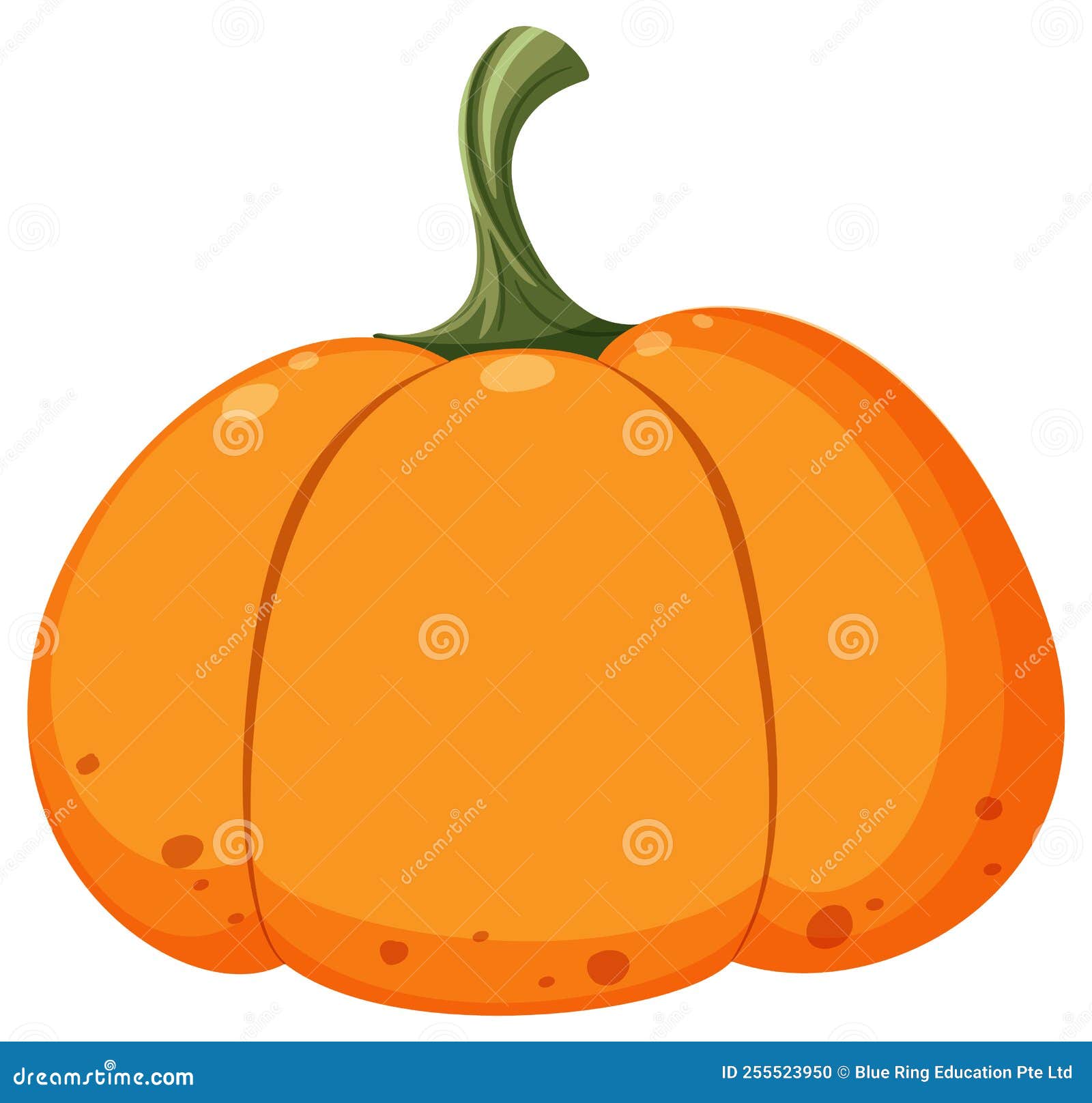 Isolerad Pumpa I Tecknad Form Vektor Illustrationer - Illustration av ...