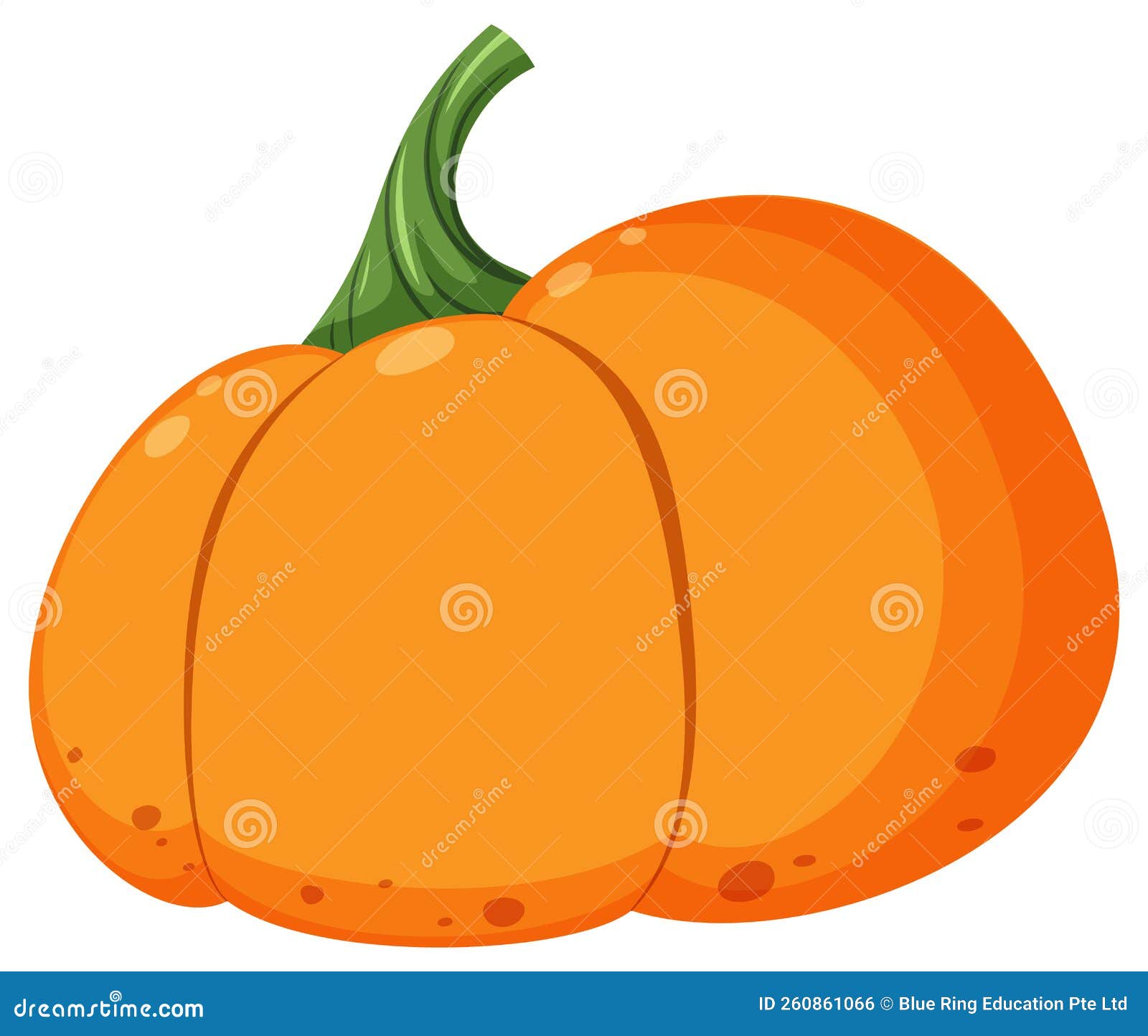 Isolerad Pumpa I Tecknad Form Vektor Illustrationer - Illustration av ...