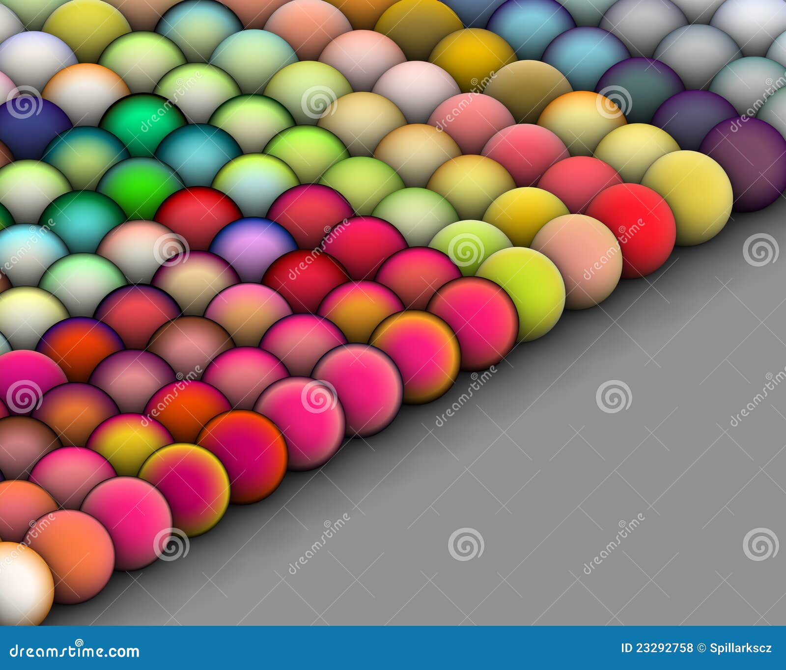 Isometric 3d Balls in Bright Colors Stock Illustration - Illustration ...