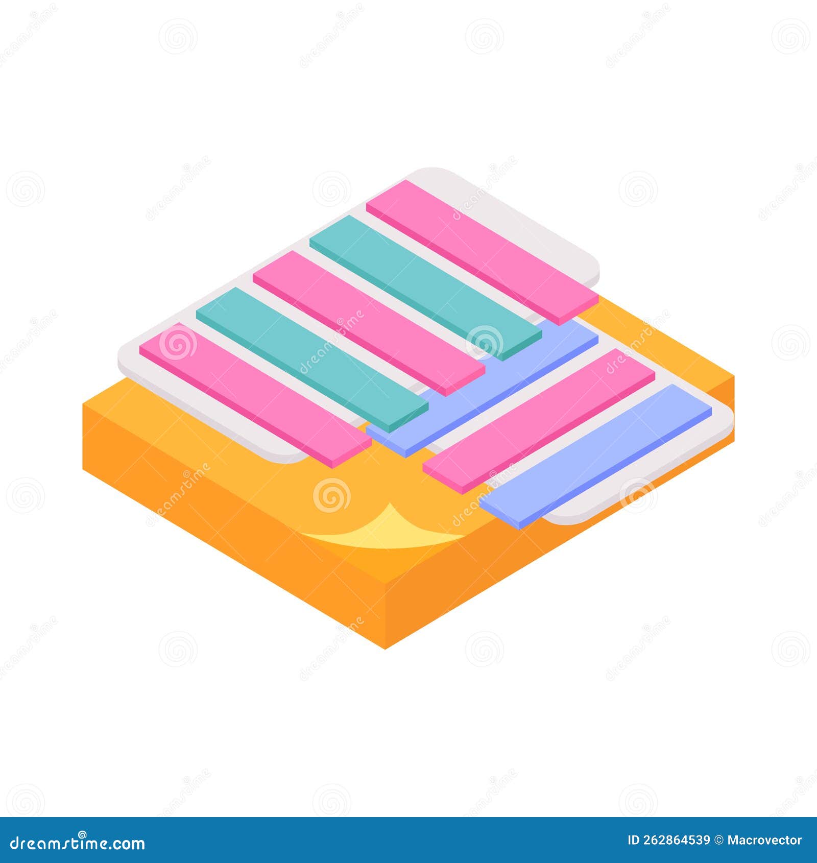 Isometric Accounting Notes Composition Stock Vector - Illustration of ...
