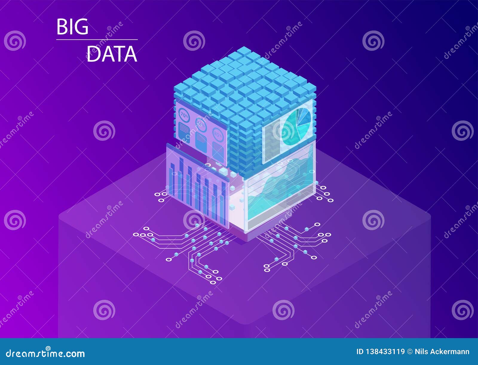 Big Data and Analytics Concept with Dashboards Displaying Information ...