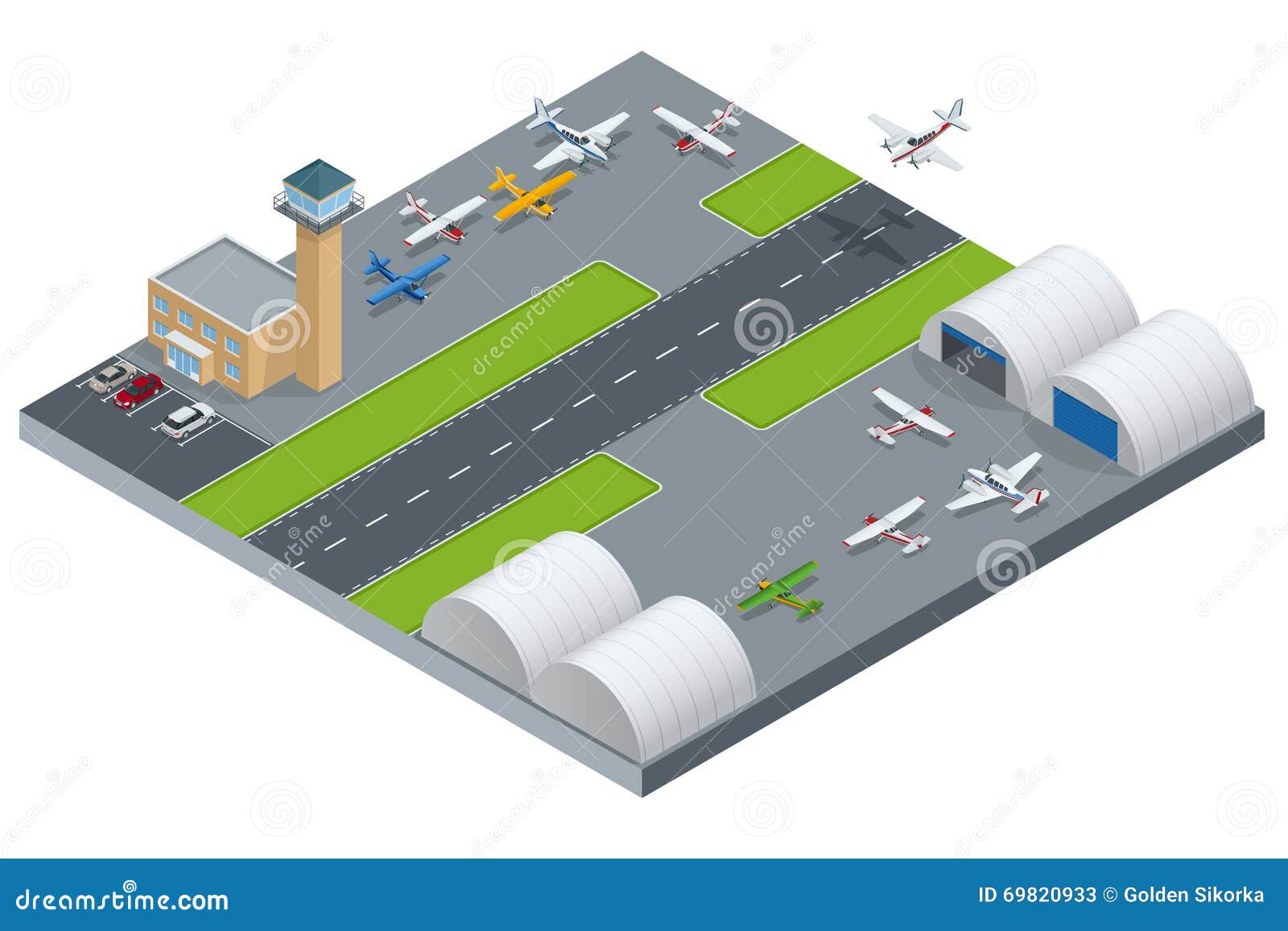 Isometric Airport Building. Airport Building with Runway. Airport Field ... Isometric Airport Building. Airport Building with Runway. Airport Field ...