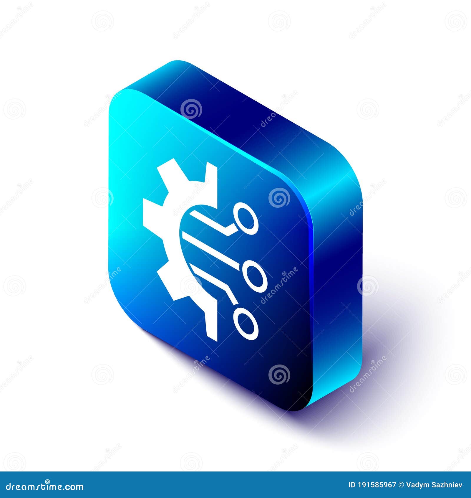 Isometric Algorithm Icon Isolated On White Background Algorithm Symbol Design From Artificial