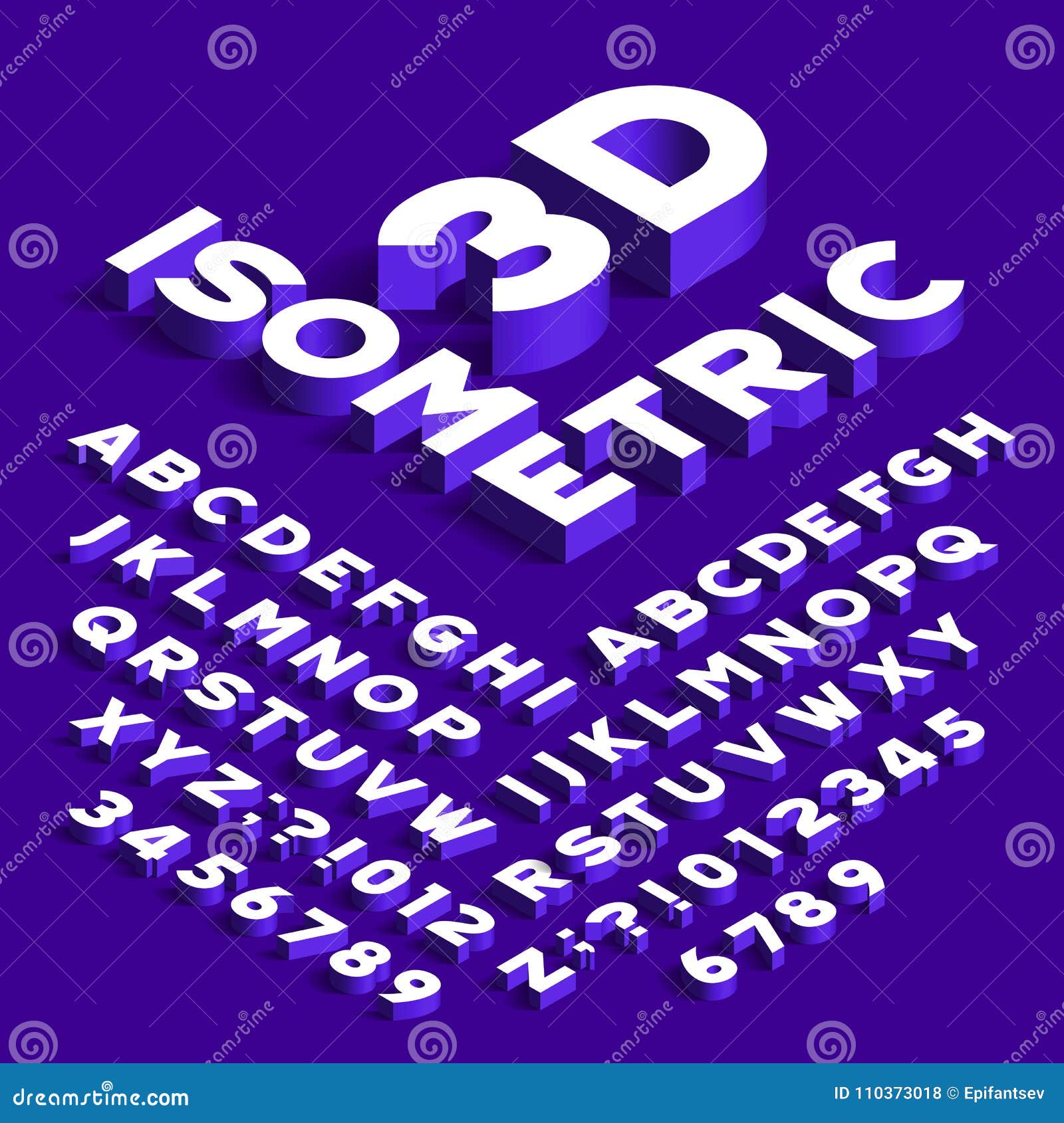 3D Isometric Alphabet Vector Font. Letters, Numbers And Symbols ... 3D Isometric Alphabet Vector Font. Letters, Numbers And Symbols ...