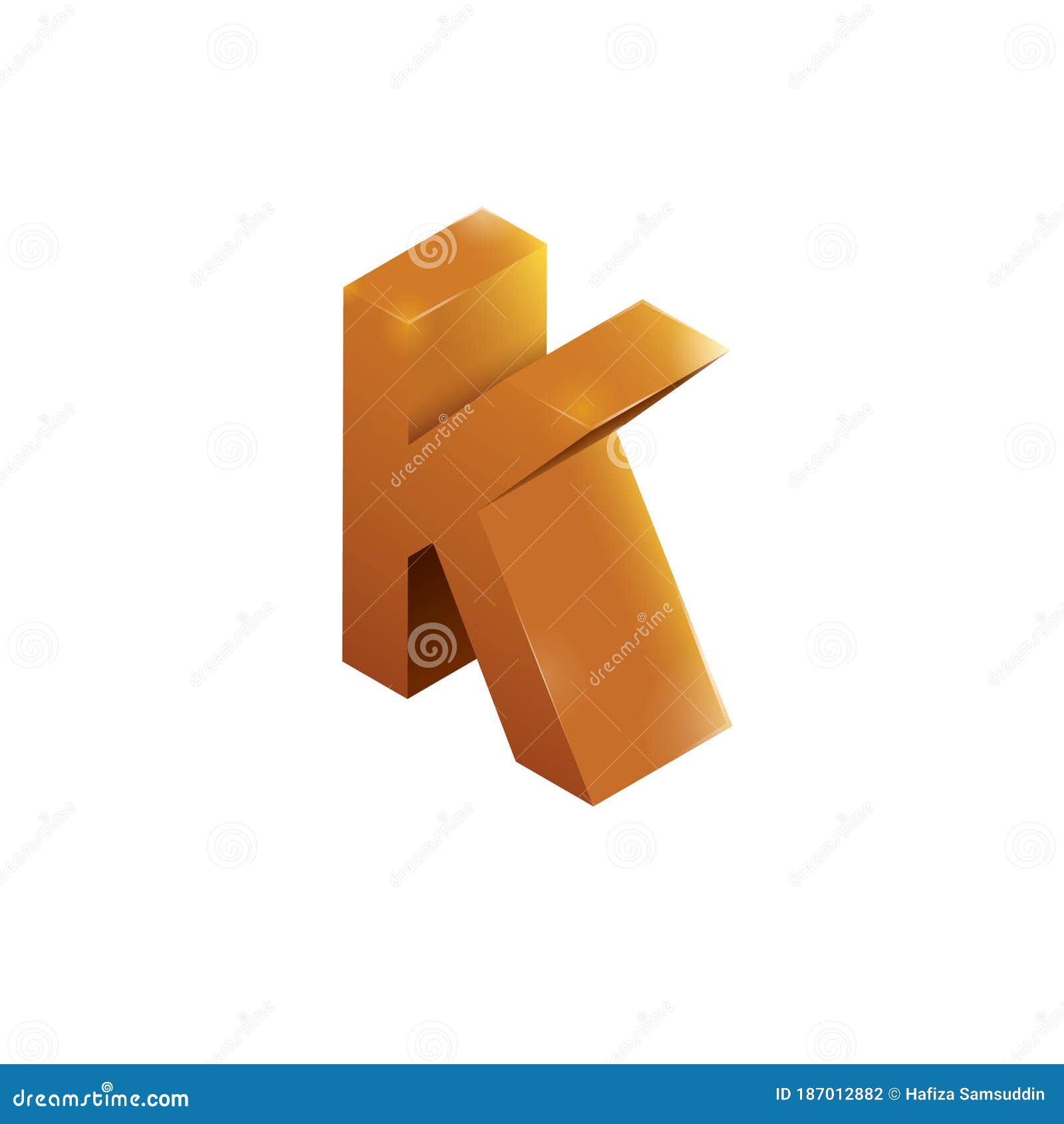 Isometric Alphabet K. Vector Illustration Decorative Design Stock ...