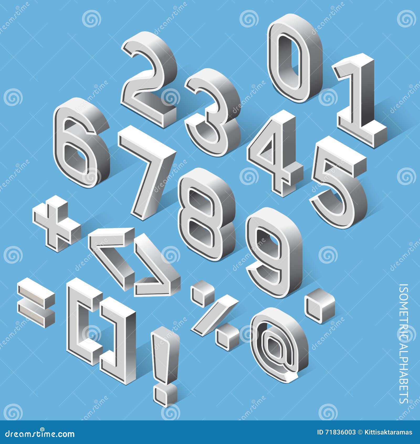 Isometric Alphabets. stock vector. Illustration of english - 71836003