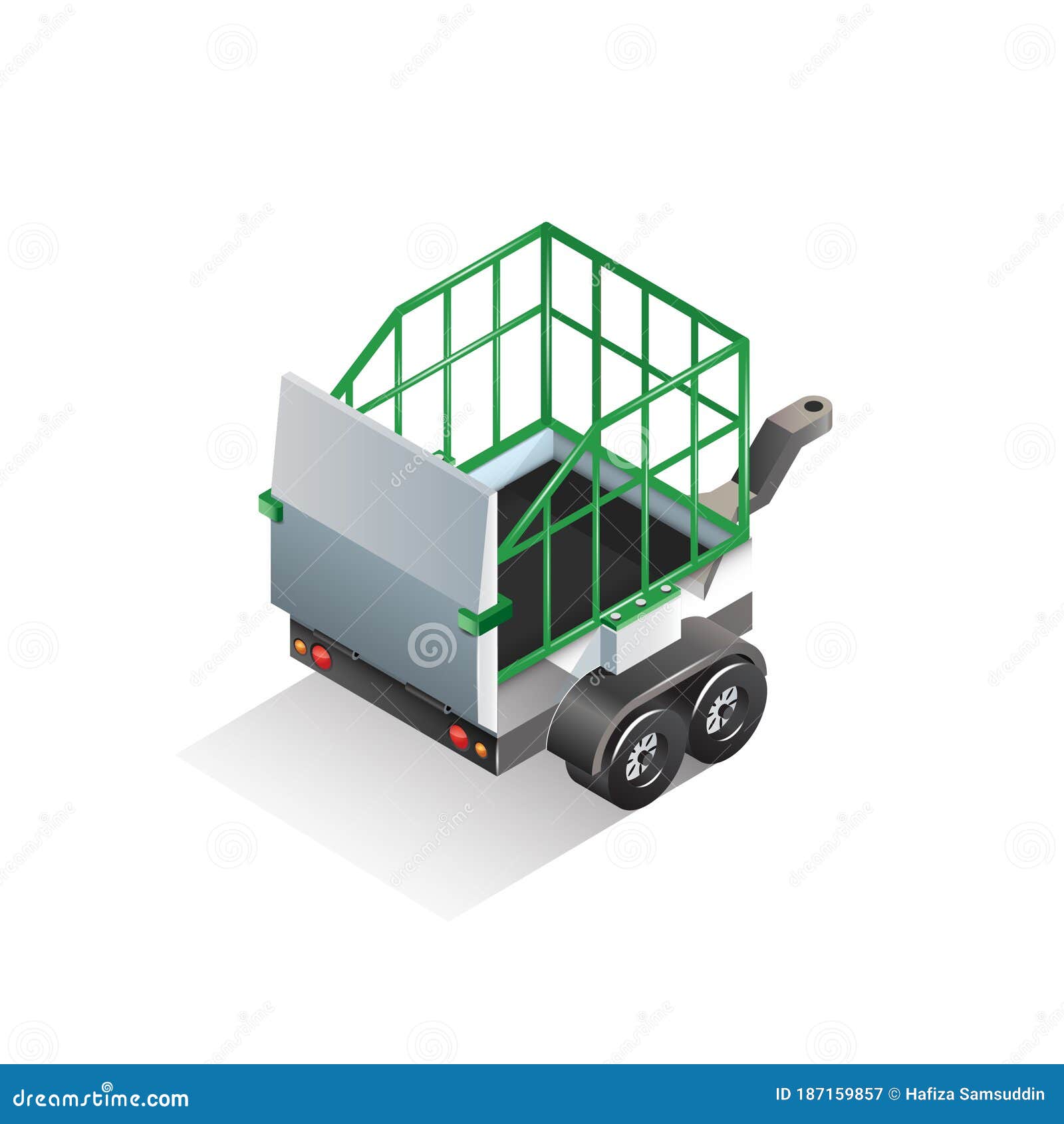 Isometric Animal Cage Trolley. Vector Illustration Decorative Design ... Isometric Animal Cage Trolley. Vector Illustration Decorative Design ...