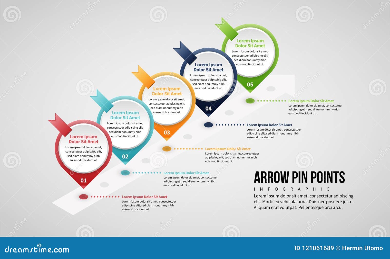 Isometric Arrow Pin Points stock vector. Illustration of data - 121061689