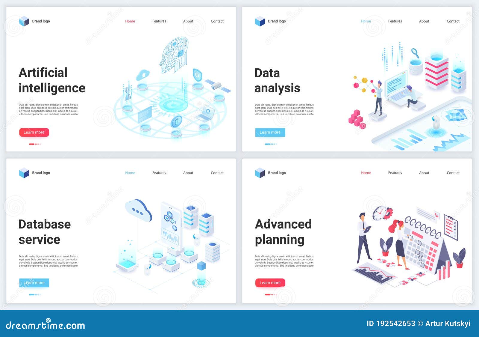 Isometric Artificial Intelligence Digital Technology Vector ... Isometric Artificial Intelligence Digital Technology Vector ...