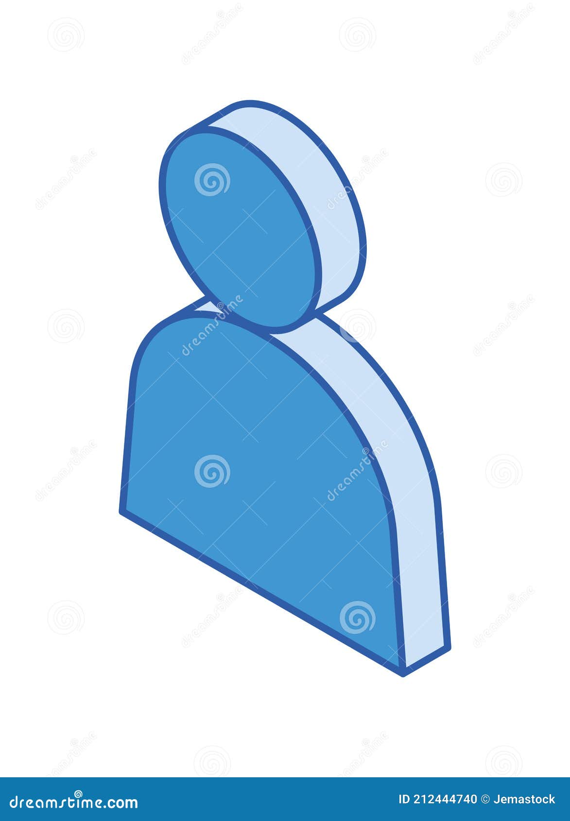 Isometric avatar profile stock vector. Illustration of profile - 212444740