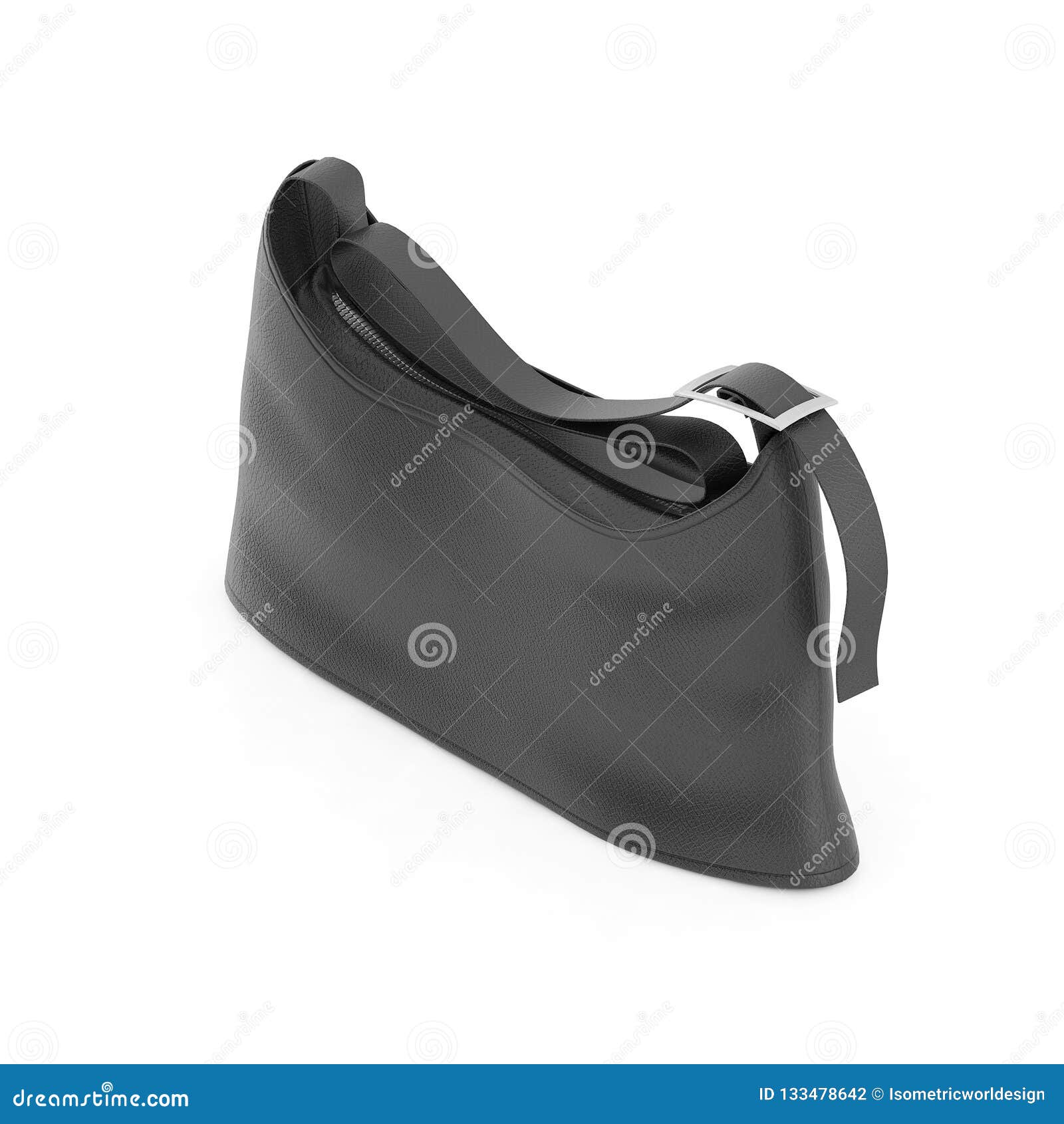 Isometric bag 3D rendering stock illustration. Illustration of document ...