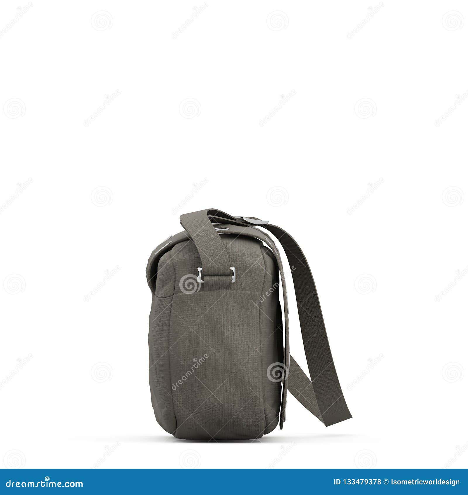 Isometric bag 3D rendering stock illustration. Illustration of holiday ...