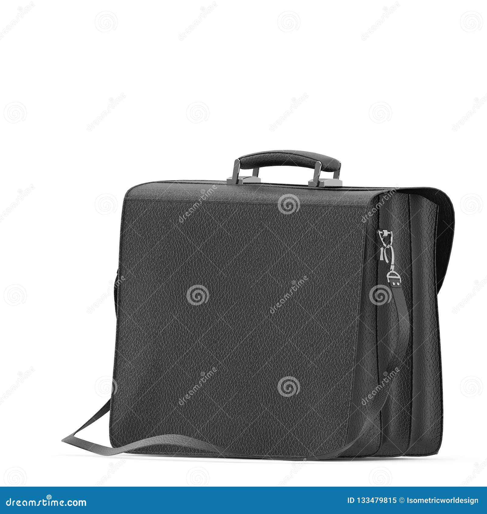 Isometric bag 3D rendering stock illustration. Illustration of ...