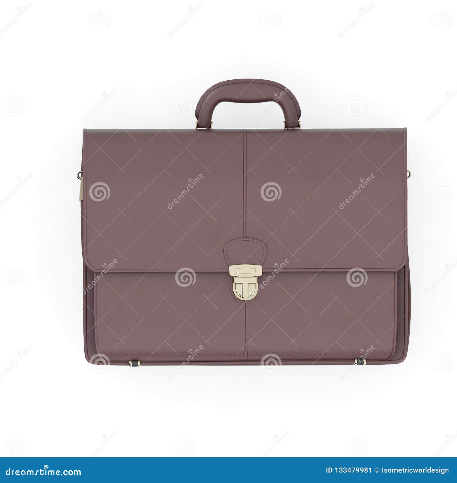 Isometric bag 3D rendering stock illustration. Illustration of finance ...