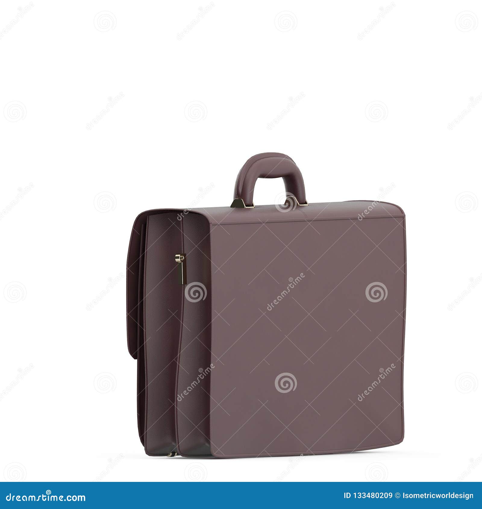 Isometric bag 3D rendering stock illustration. Illustration of ...