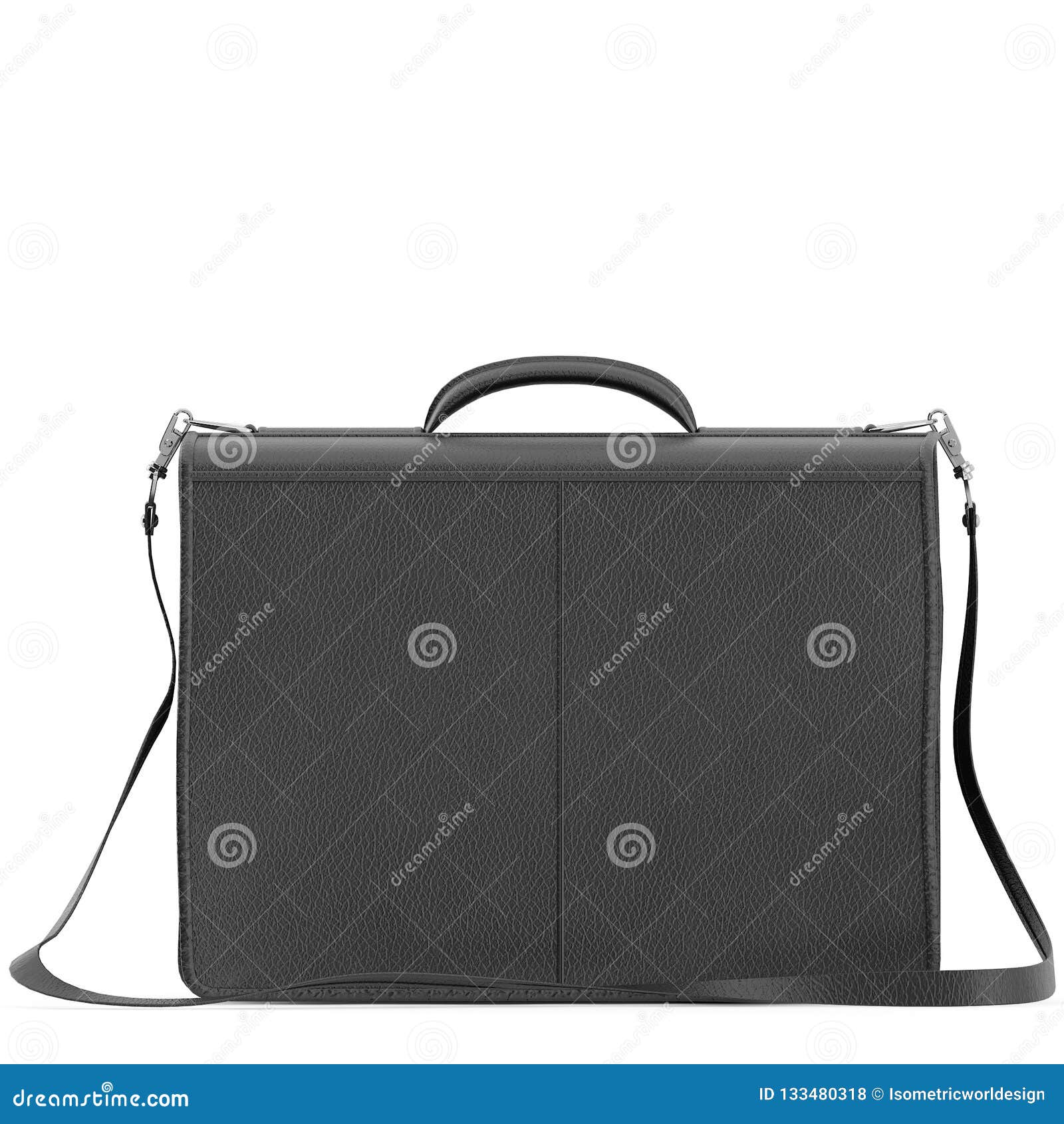 Isometric bag 3D rendering stock photo. Image of brown - 133480318
